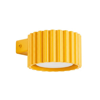 AURA aluminum Yellow 1 Lights minimalist Wall lamps