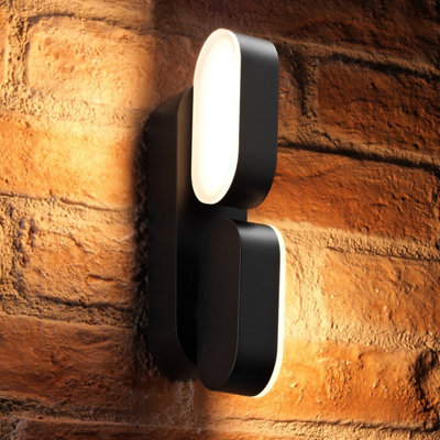 Auraglow 13w Integrated Twin LED Rotating Wall Light - BECKINGHAM