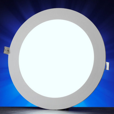 Auraglow AG394 12w Circle Panel Light - 170mm - 6500k | DIY at B&Q