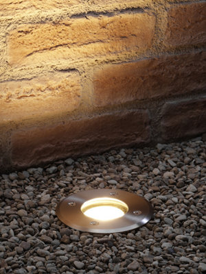 Auraglow Deep Recessed GU10 Holder Buried Garden Ground Path Light IP67 ...