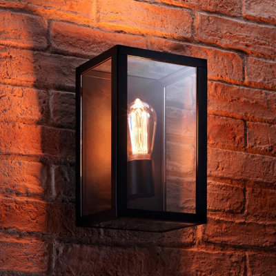 Auraglow Glass Box Wall Light E27 - ADSTONE - MYSA Edition | DIY at B&Q