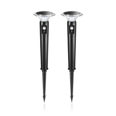 Auraglow LED Motion Sensor Garden Path Light - Twin Pack