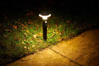 Auraglow LED Motion Sensor Garden Path Light - Twin Pack