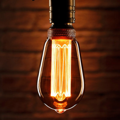 Auraglow Mysa Vintage Filament ST64 Classic LED Light Bulb E27