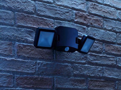 Shop Auraglow Outdoor Battery Operated LED PIR Twin Security Light