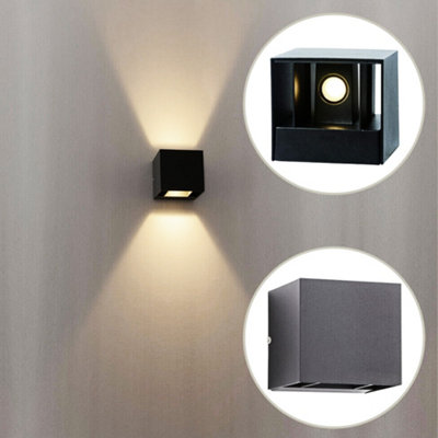 Auraglow Outdoor Integrated LED Adjustable Beam Up & Down Wall Light ...