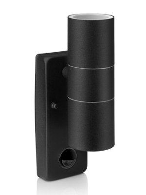 Buy Auraglow PIR Motion Sensor Stainless Steel Up & Down Outdoor Wall ...