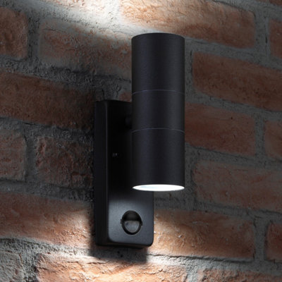 Auraglow PIR Motion Sensor Up & Down Outdoor Wall Security Light ...