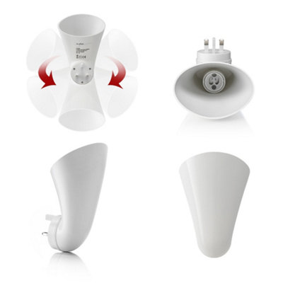 Auraglow Plugin GU10 Spotlight Uplighter Wall Wash Light Plug Socket Lamp