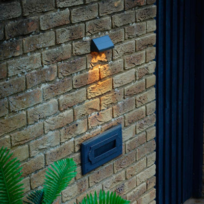 Buy Auraglow Solar Wall & Fence Downlights with Triple LED - Pack of 2 ...