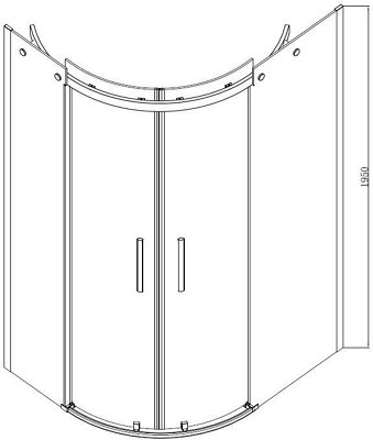 Shop Aurora 1200x800mm Offset LH Quadrant Shower Enclosure Frameless 8mm Glass Tray & Waste