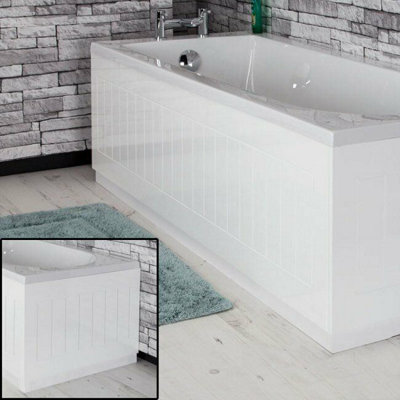 Aurora 1700mm Front Bath Panel and 700mm End Bath Panel Pack Tongue ...