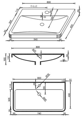 Aurora Bathroom Wall Hung Vanity Unit Wash 800 Basin Base Cabinet ...