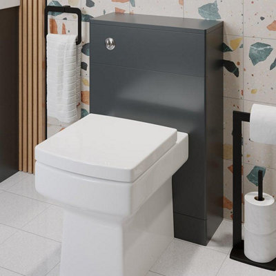 Aurora Bathroom WC Back to Wall Toilet Unit Only Furniture Unit 500 x ...