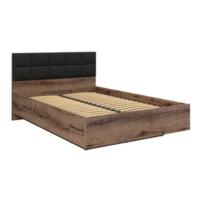 Austin Modern Bed Frame with Storage and Upholstered Headboard