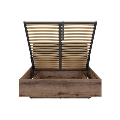 Austin Modern Bed Frame with Storage and Upholstered Headboard