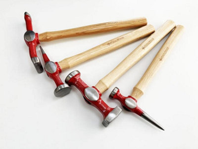 Auto Body Panel Beating Repair Tool Hammer Kit 9pc Hickory Dollys