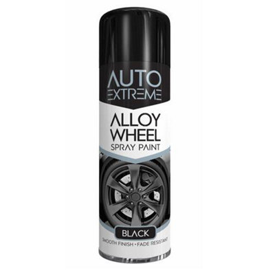 Auto Extreme Alloy Wheel Black Car Paint 300ml (Spray)