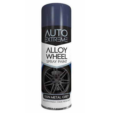 Auto Extreme Alloy Wheel Gun Metal Grey Car Paint Paint 300ml (Spray ...