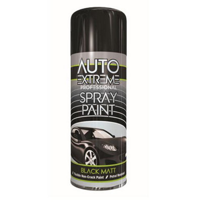 Auto Extreme Black Matt Car Paint 400ml (Spray) - Pack of 2 | DIY at B&Q