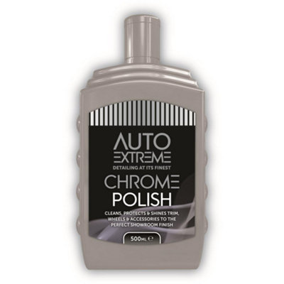 AUTO EXTREME CHROME POLISH LIQUID RESTORES POLISH METAL CAR VAN CLEANER ...