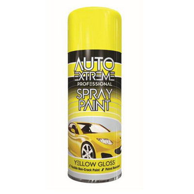 Auto Extreme Yellow Gloss Car Paint 400ml (Spray) - Pack of 4 | DIY at B&Q