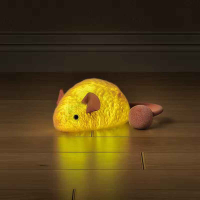Auto Moving Luminous Mouse Cat Toy with Squeak Sound