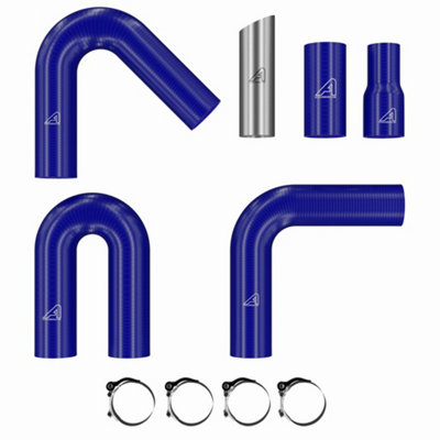 Auto Silicone Hoses 25ft Gutter Vacuum Pole & Hose Kit Blue Aluminium ...