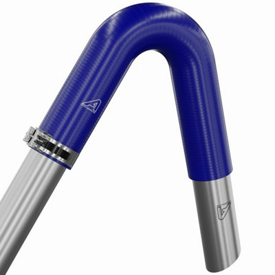 Auto Silicone Hoses 25ft Gutter Vacuum Pole & Hose Kit Blue Aluminium ...