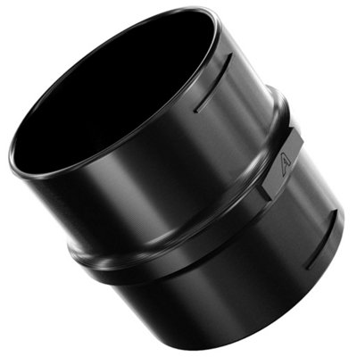 Auto Silicone Hoses 25mm Black Straight Connector ABS Pipe Hose Joiner ...