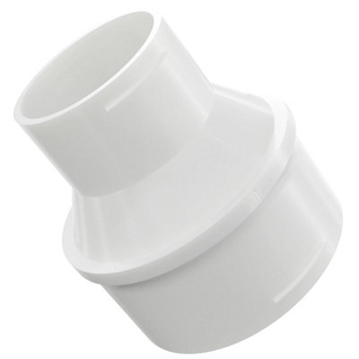 Auto Silicone Hoses 38mm to 22mm White Straight Reducing Connector ABS ...