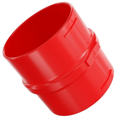 Auto Silicone Hoses 90mm Red Straight Connector ABS Pipe Hose Joiner ...