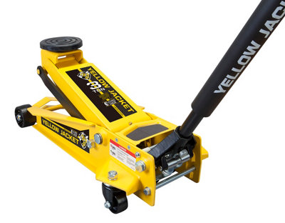 Autojack 3 Ton Tonne Professional Heavy Duty Trolley Jack Low Entry Yellow