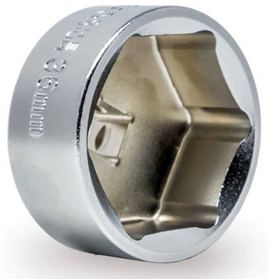 Autojack 36mm Oil Filter Socket 3/8" Sq Drive Low Profile | DIY at B&Q