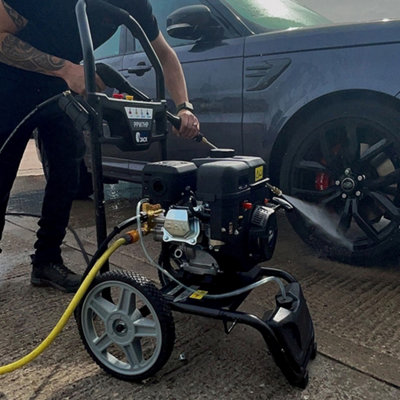 Autojack 7HP 4 Stroke Petrol Pressure Washer 207Bar Jet Wash Car Patio Cleaner