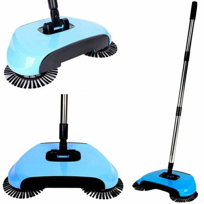 Automatic Brush Spin Sweeper Broom Rotating Floor Cleaning Mop Dustpan ...