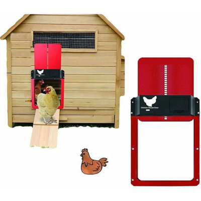 Automatic chicken coop door with light sensor fully waterproof ...