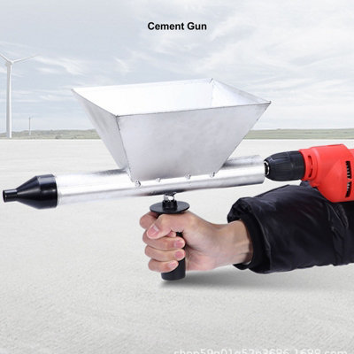 Automatic Electric Mortar Grout Gun with 4 Metal Nozzles for Cement ...