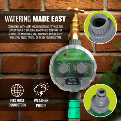 Automatic Electronic Water Garden Hose Watering Timer Irrigation System ...