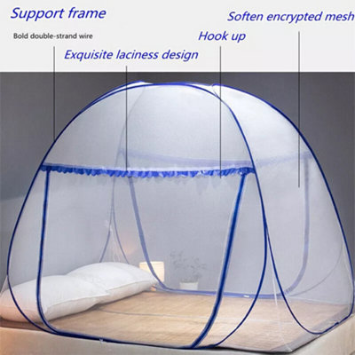 Automatic Pop-Up Bed Mosquito Net - Portable & Foldable Insect ...