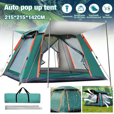 Automatic Pop Up Camping Tent for 4-6 People - Family Outdoor Shelter ...