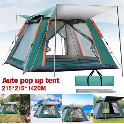 Automatic Pop Up Camping Tent for 4-6 People - Family Outdoor Shelter ...