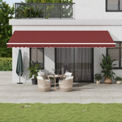 Automatic Retractable Awning Garden Sun Shade Canopy Gazebo for Back ...