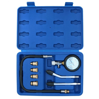 Automotive Petrol Engine Compression Tester Testing Kit For Cars Bikes ...