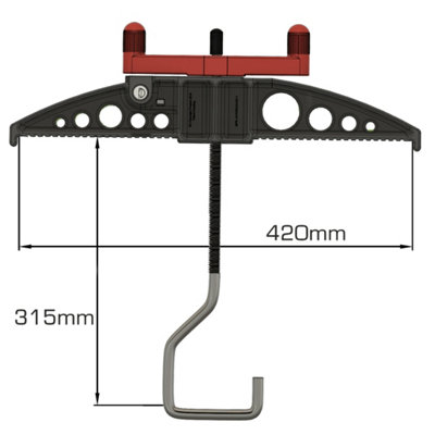 AutoRack Easy-Clamp Van Ladder Clamps (Pair) - Roof Rack Ladder Hooks