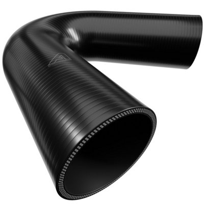 AutoSiliconeHoses 135 Degree Silicone Elbow Hose Black - 63mm High-Temp ...