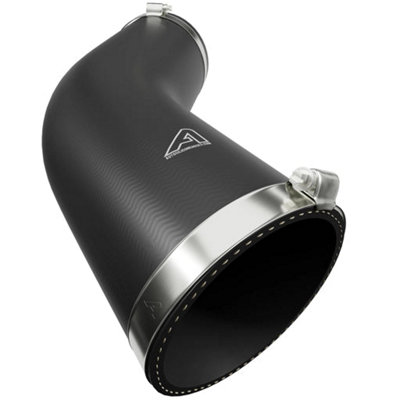 AutoSiliconeHoses 45 Degree Ruber Elbow Hose Black - 76mm High-Temp for ...