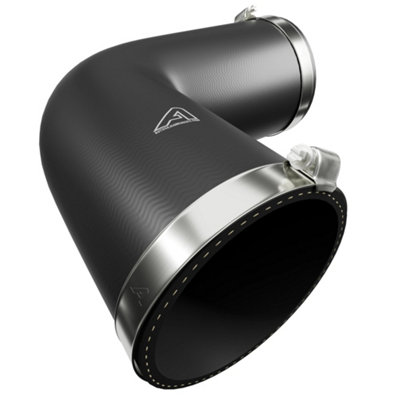 AutoSiliconeHoses 90 Degree Ruber Elbow Hose Black - 51mm High-Temp for ...