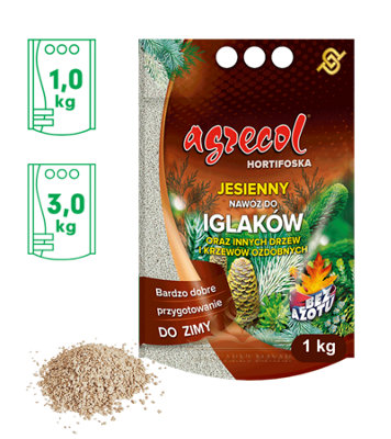 AUTUMN FERTILIZER FOR CONIFERS, NO NITROGEN, 1 KG - HORTIFOSKA