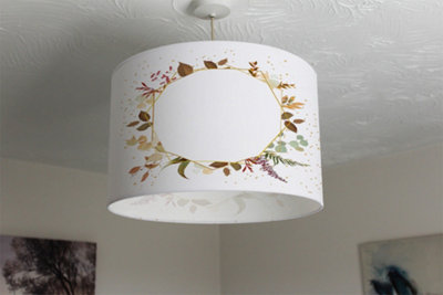 Autumn Flowers (Ceiling & Lamp Shade) / 25cm x 22cm / Ceiling Shade ...